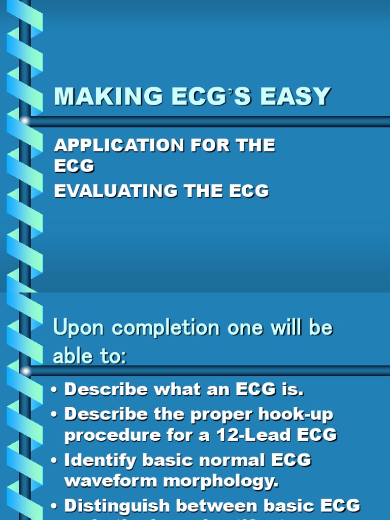 Ecg Made Easy | PDF | Electrocardiography | Circulatory System