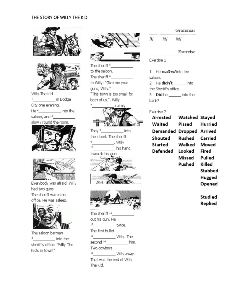 The Story of Willy The Kid: Grammar | PDF | Violence