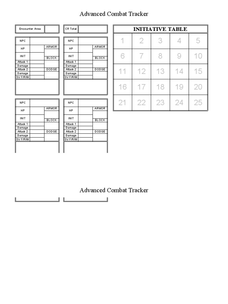 Advanced Combat Tracker | PDF