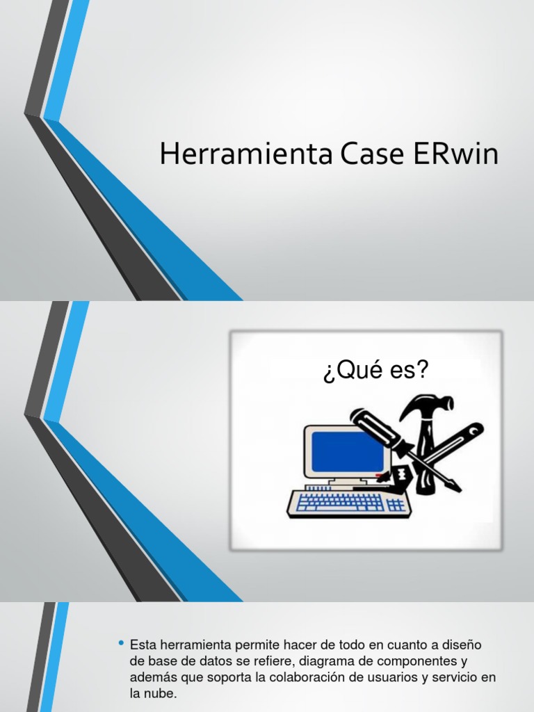 HA2NV50 Eq3 Herramienta Case Erwin | PDF | Plataforma como servicio | Bases de datos