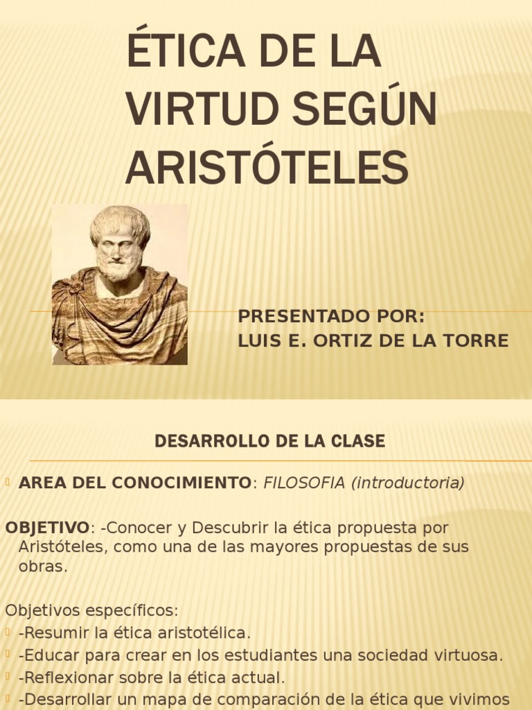 Ética de La Virtud Según Aristóteles | PDF | Moralidad | Alma