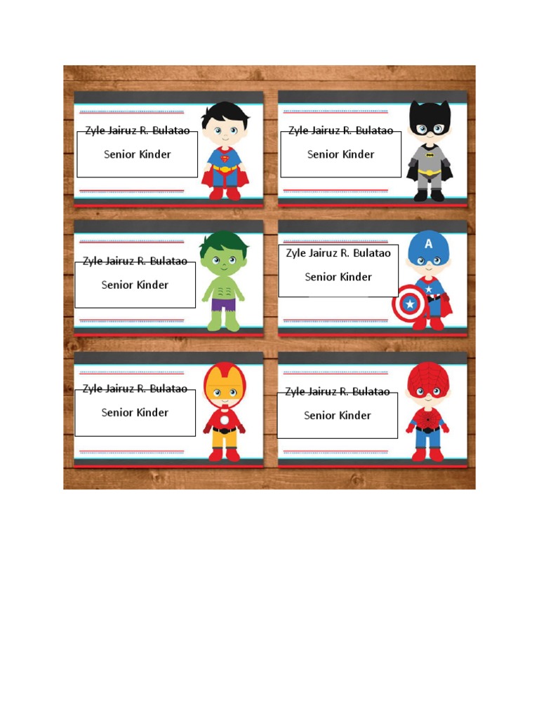 Name Tag Template | PDF