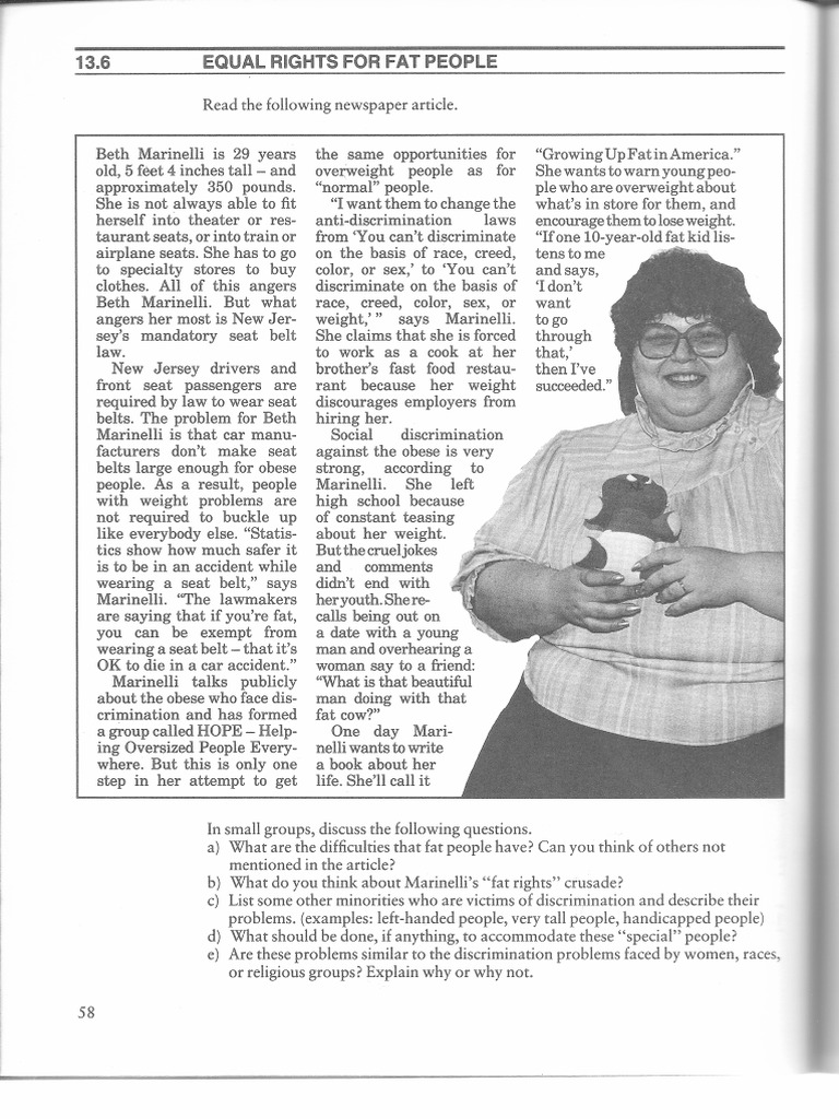 Equal Rights For Fat People PDF | PDF