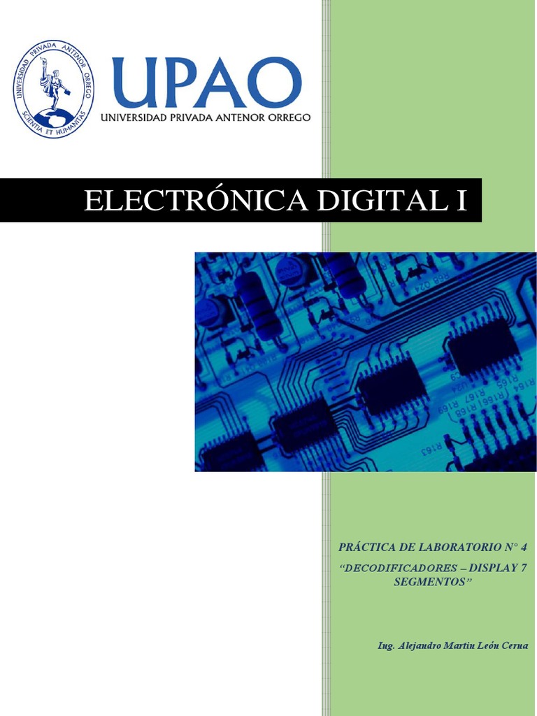 Lab04 Decodificador Display 7seg | PDF | Electrónica | Electricidad