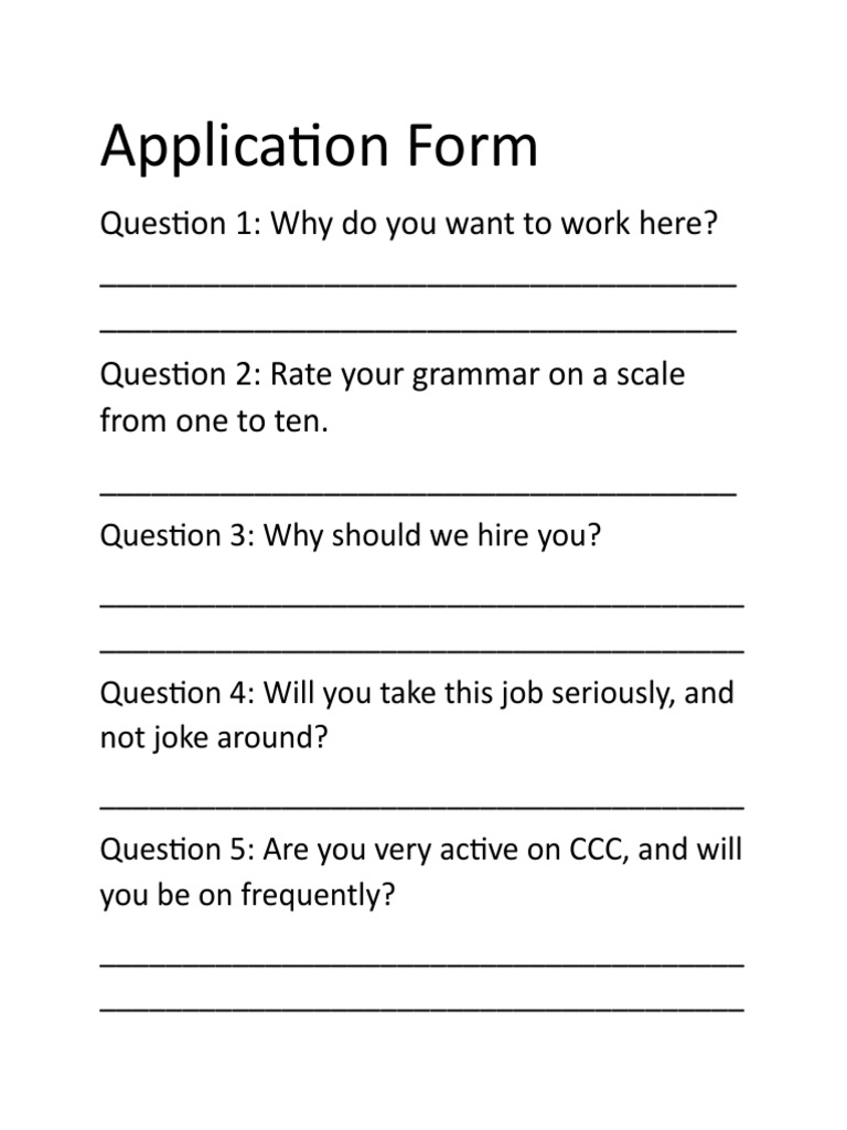 Application | PDF | Career & Growth