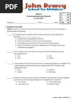 TOS and Exam in Grade 8 (4th) | PDF