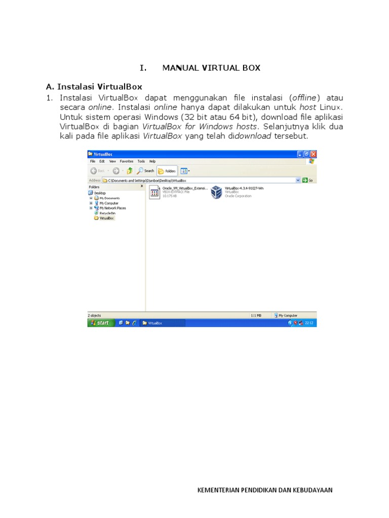 Panduan Instalasi dan Konfigurasi VirtualBox | PDF | Griya & Taman