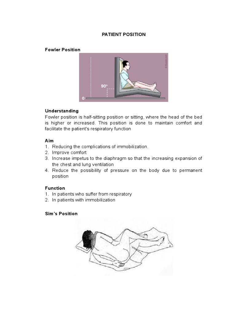 Patient Positioning: A Guide to Common Positions Used in Healthcare ...