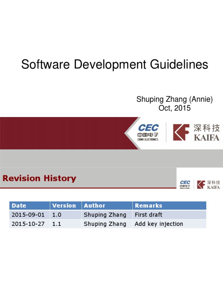 Software Development Guidelines PDF | PDF | Booting | Linux
