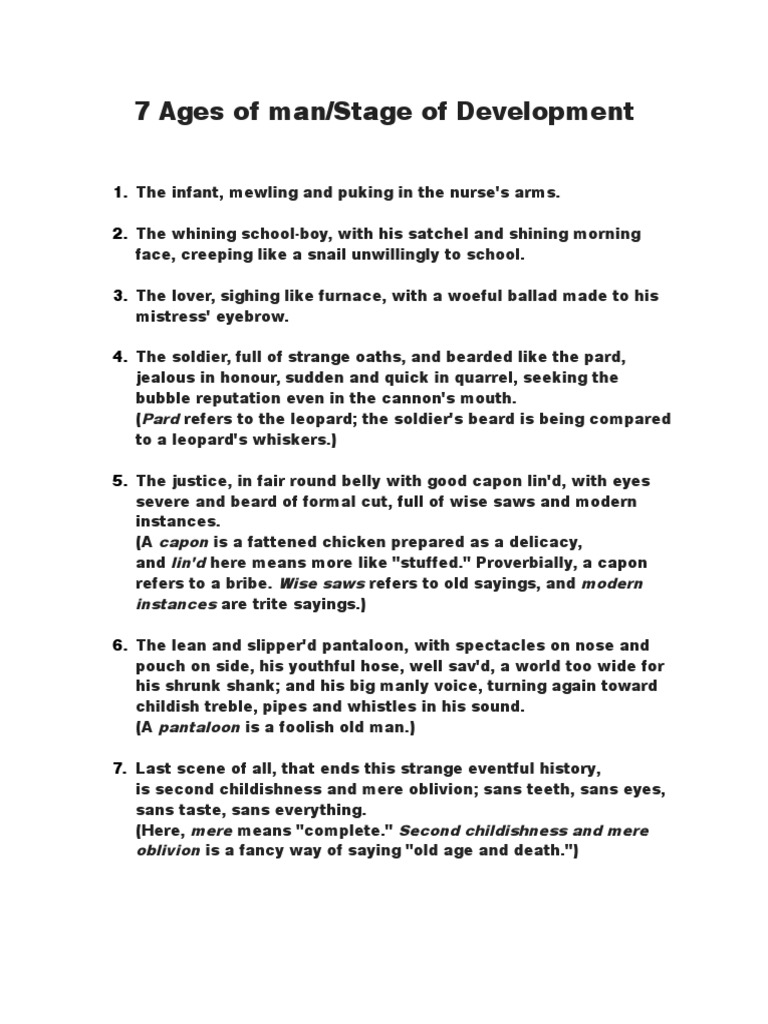 7 Ages of Man | PDF