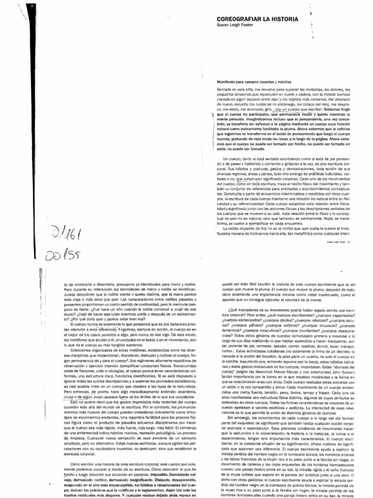 Coreografiar La Historia | PDF | Historiografía | Movimiento (física)