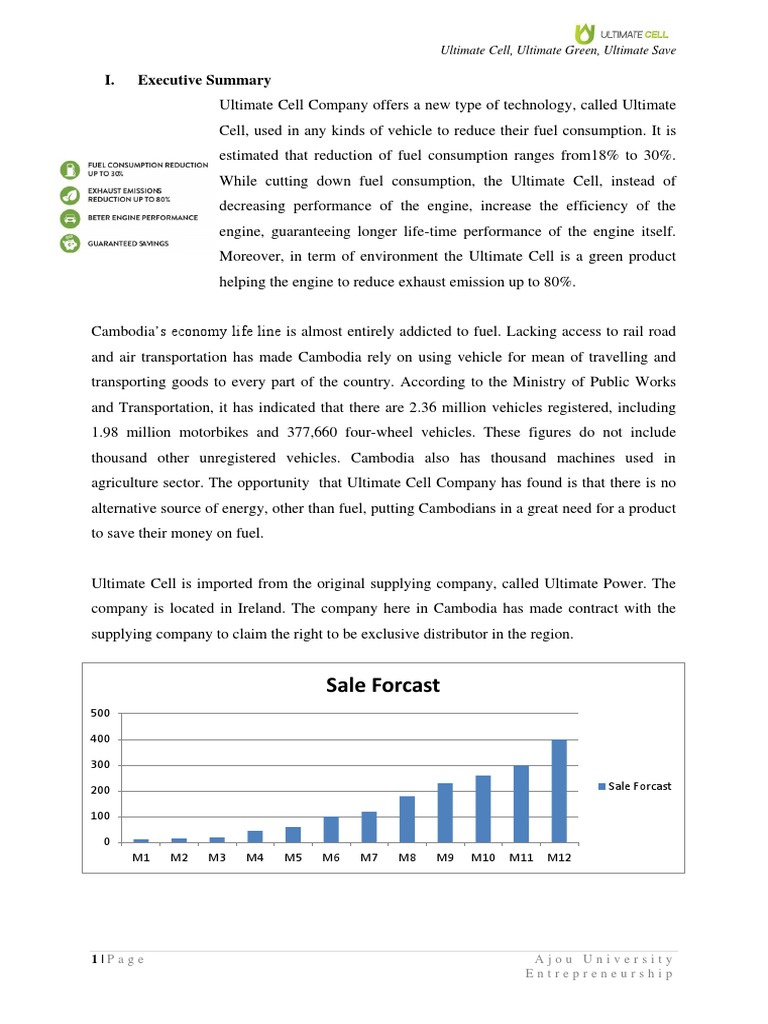 Ultimate Cell Business Plan - Edited2nd | PDF | Internal Combustion ...