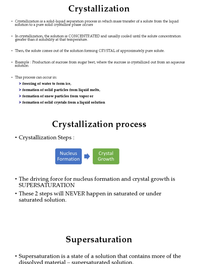 Crystallization | PDF | Crystallization | Nucleation
