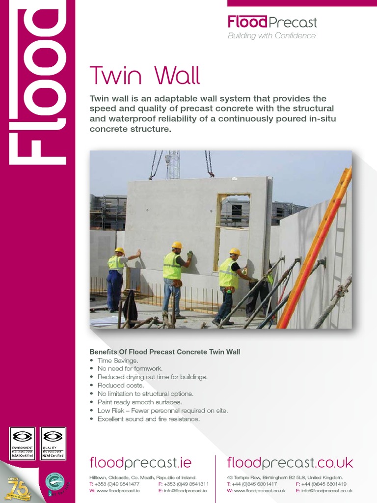 Twin-Wall A4 PDF | PDF | Precast Concrete | Manmade Materials