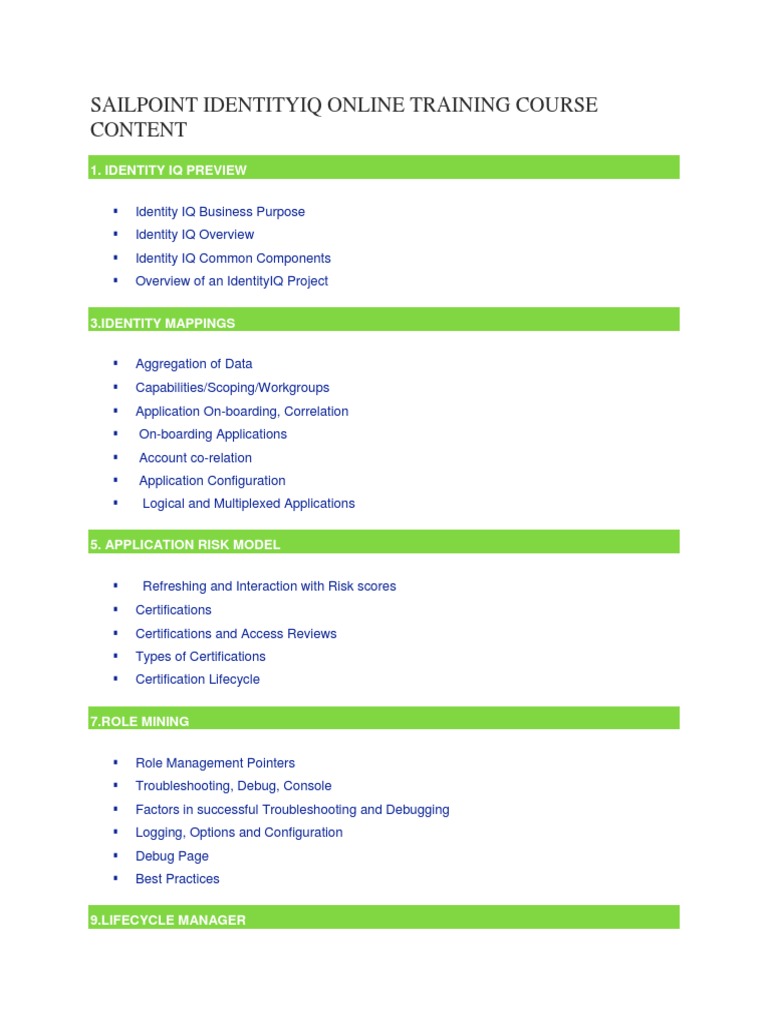 SAILPOINT IDENTITYIQ.docx | Debugging | Intelligence Quotient