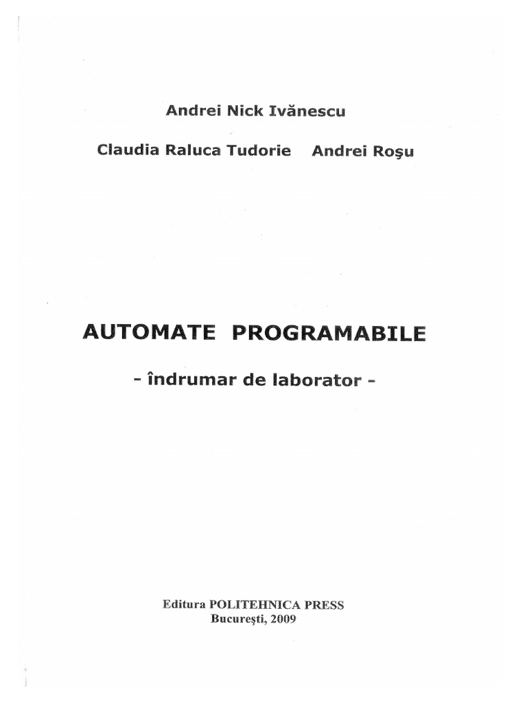 Automate Programabile PDF | PDF