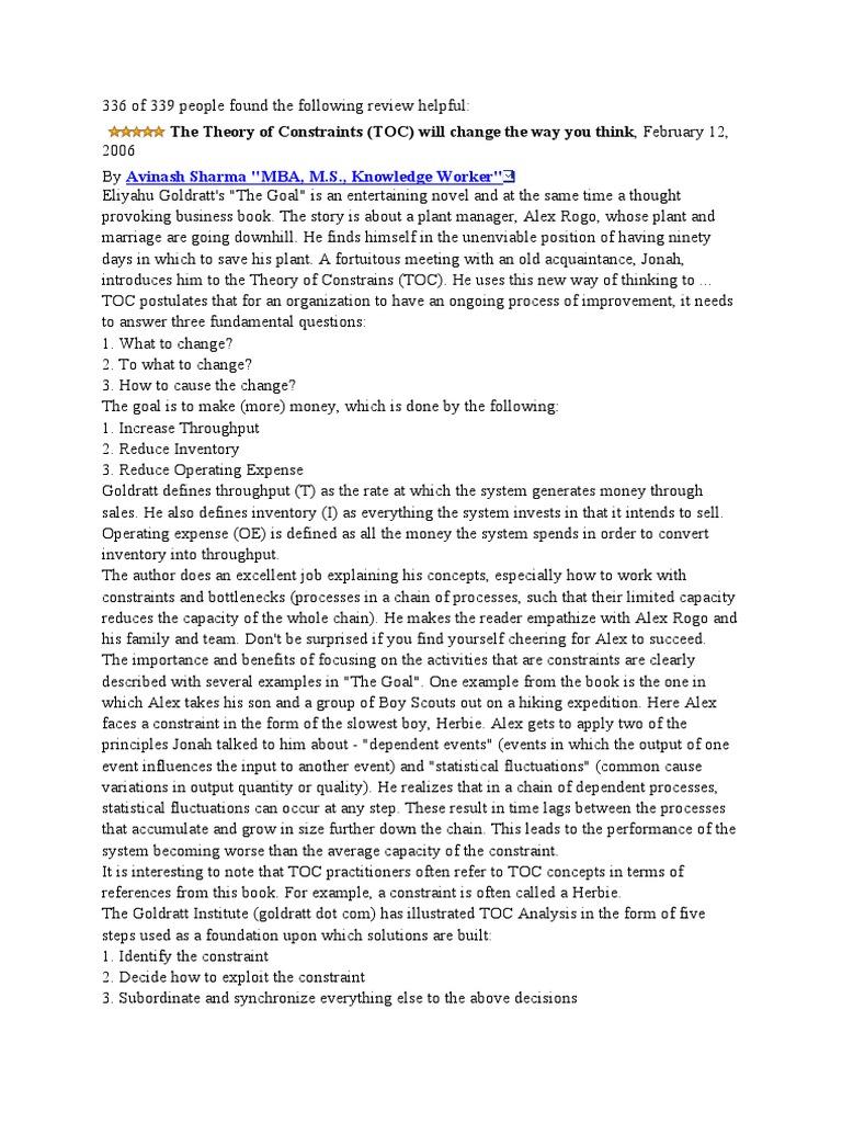 2-Goal - Concise Review | PDF | Business | Economies