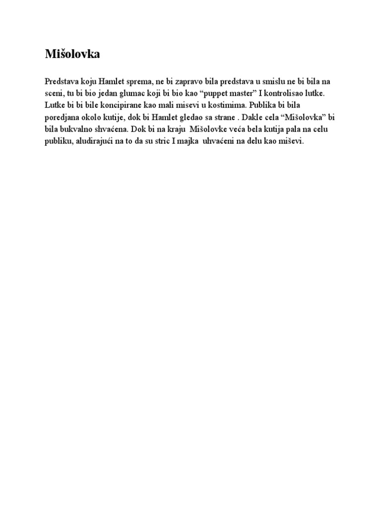 Misolovka | PDF