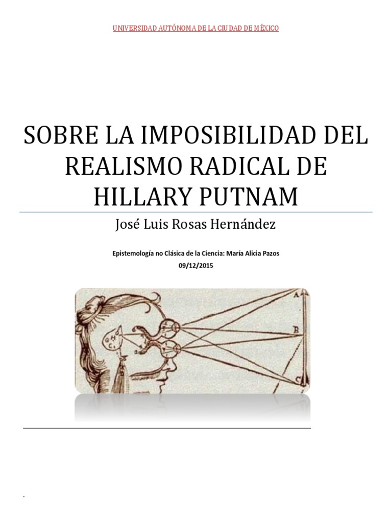 Cerebros en Una Cubeta | PDF | Realismo filosófico | Bertrand Russell Cerebros en Una Cubeta | PDF | Realismo filosófico | Bertrand Russell