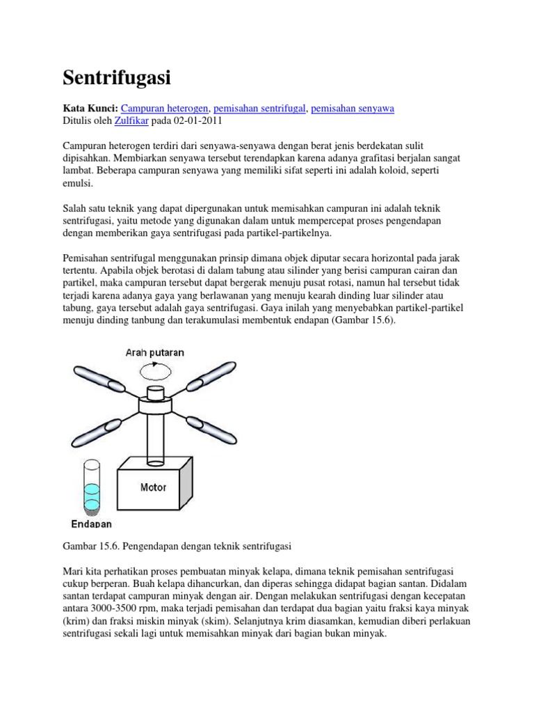 Sentrifugasi | PDF