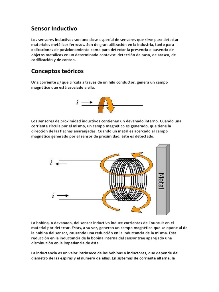 Sensor Inductivo | PDF | Inductor | Electromagnetismo