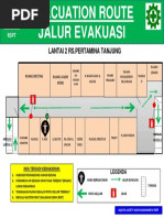 Contoh Denah Jalur Evakuasi | PDF