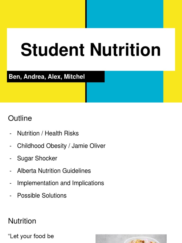 Student Nutrition | PDF | Obesity | Sugar