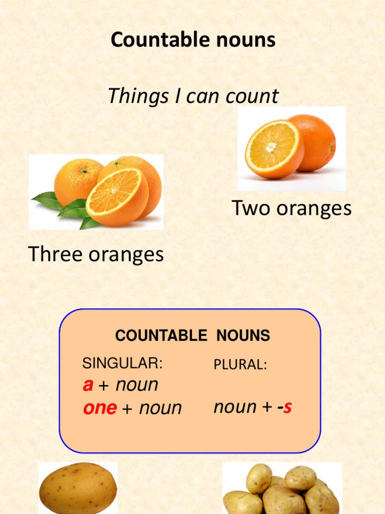 Countable and Uncountable Nouns | PDF | Noun | Plural