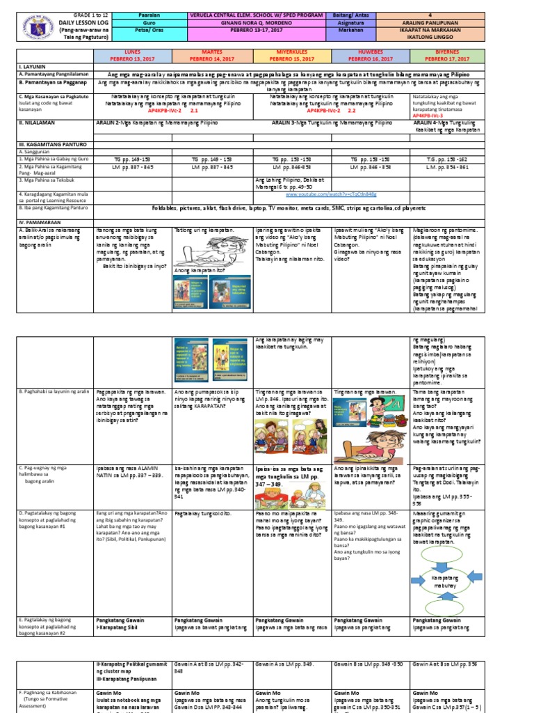 DLL in AP 4 Week 3 Quarter 4 The K To 12 Way | PDF