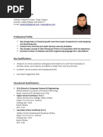 Samrat CV | PDF | Microsoft Windows | Personal Computers