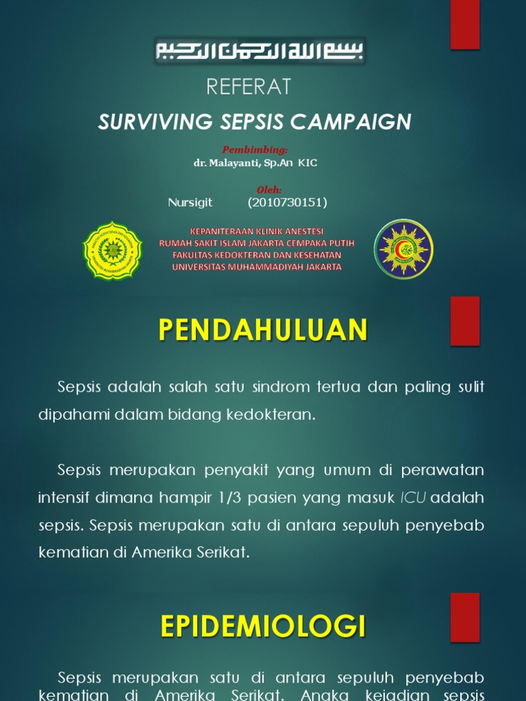 Panduan Manajemen Sepsis 2018 | PDF | Sains & Matematika