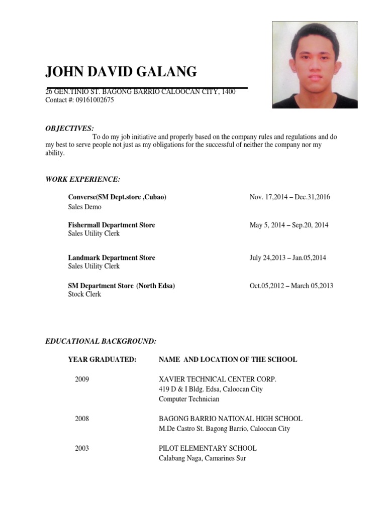 John David Galang | PDF | Business