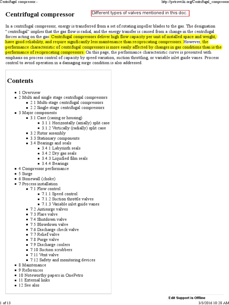 Centrifugal Compressor | PDF | Gas Technologies | Turbomachinery