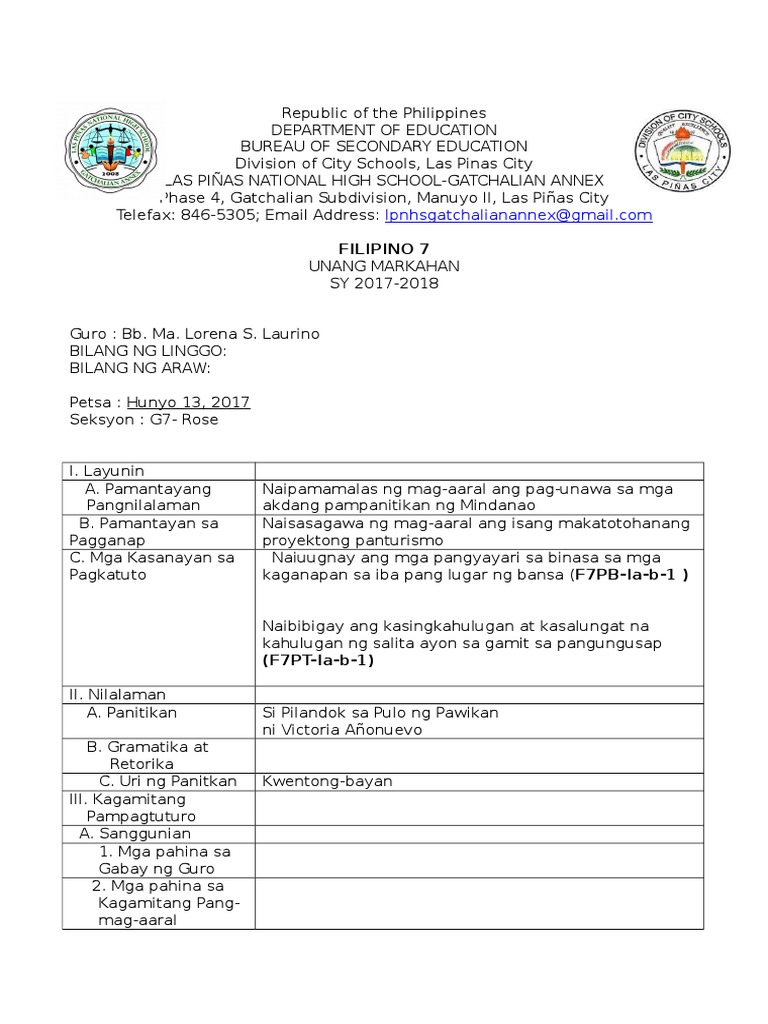 Pawikan Grade 7 | PDF