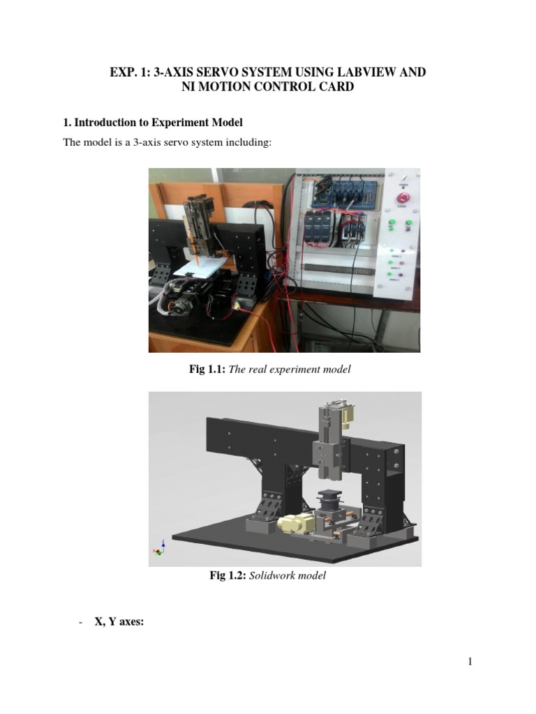 Axis Servo System Using Labview | PDF | Embedded System | Digital ...