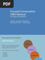 ORID Method | PDF | Thought | Perception