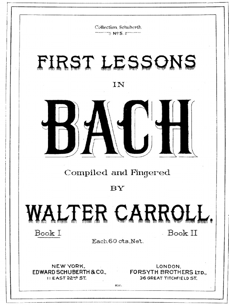 First Lessons in Bach | PDF