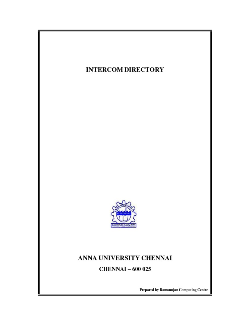 Anna University | PDF