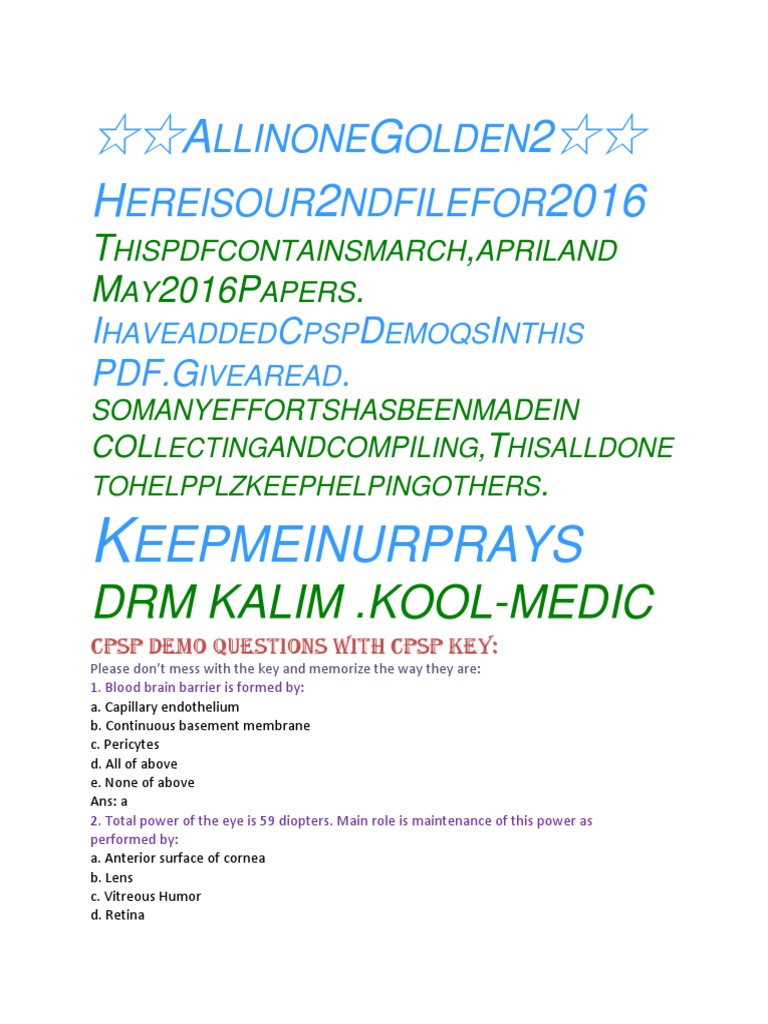 Cool Medic Golden File File 2 | PDF | Common Carotid Artery | Kidney