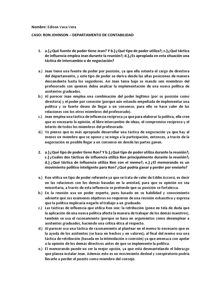 Taller Lidership | PDF | Liderazgo | Comportamiento