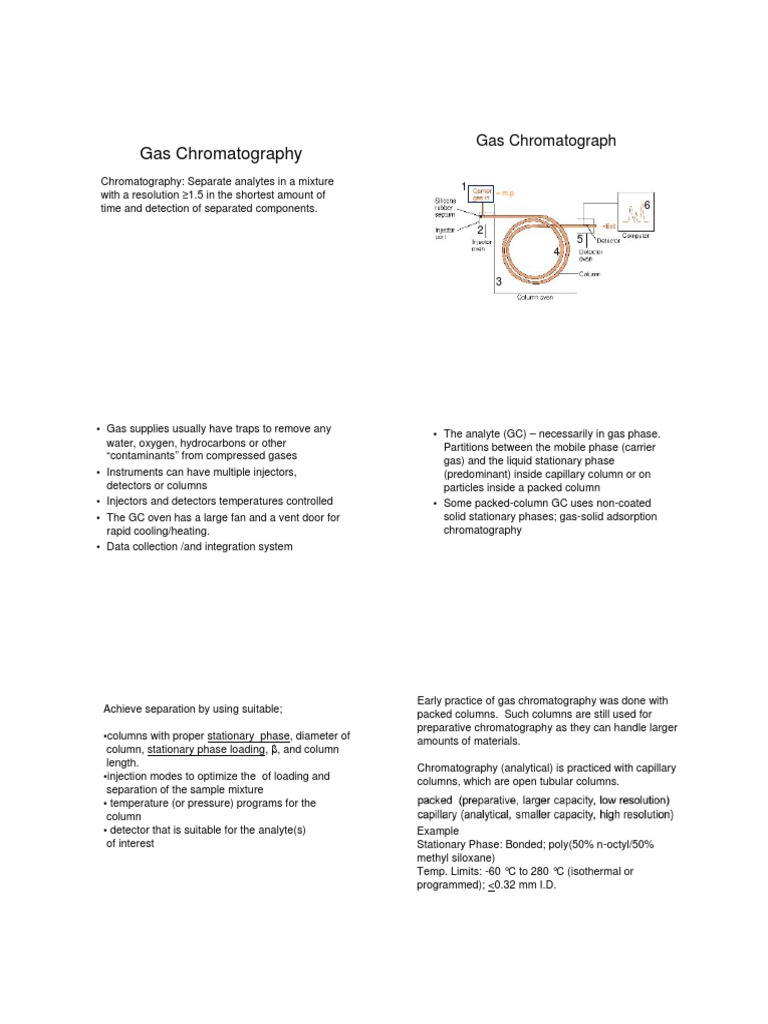 Gas Chromatography-1 PDF | PDF | Gas Chromatography | Chromatography