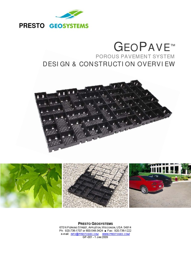 GeoPave Design and Construction Overview | PDF | Construction Aggregate ...
