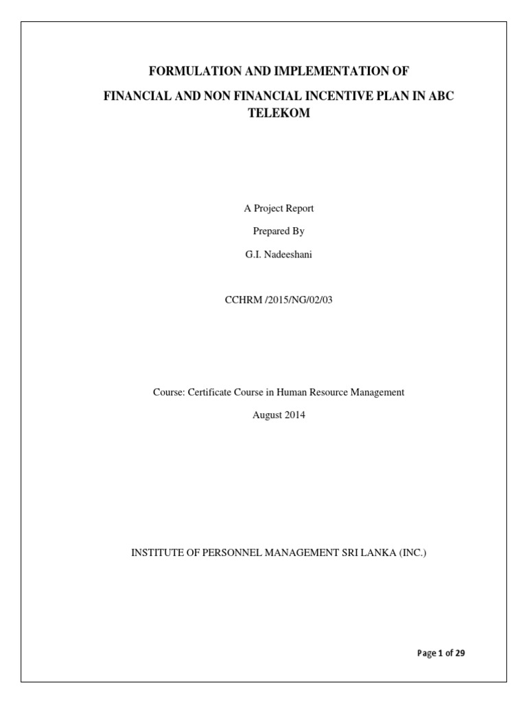 IPM Project My | PDF | Employment | Motivation