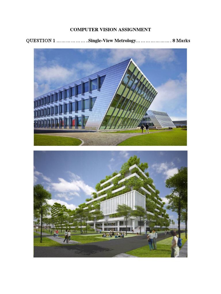 Computer Vision Assignment: VPs & Disparity Map | PDF