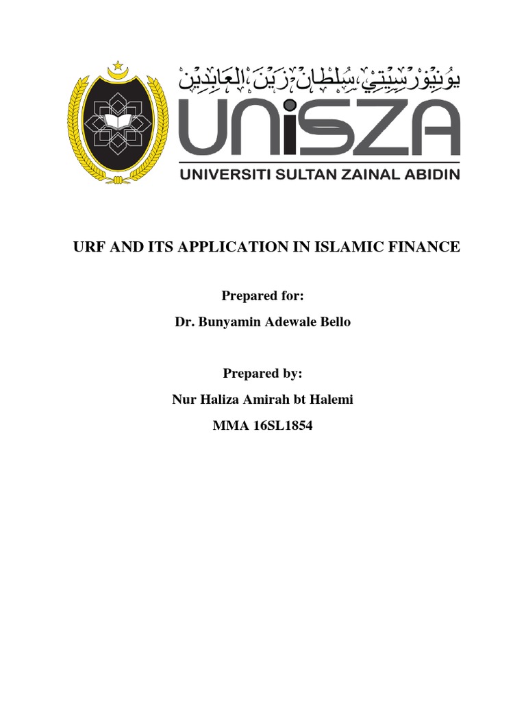 The Application of Urf in Islamic Finance | PDF | Sharia | Fatwa