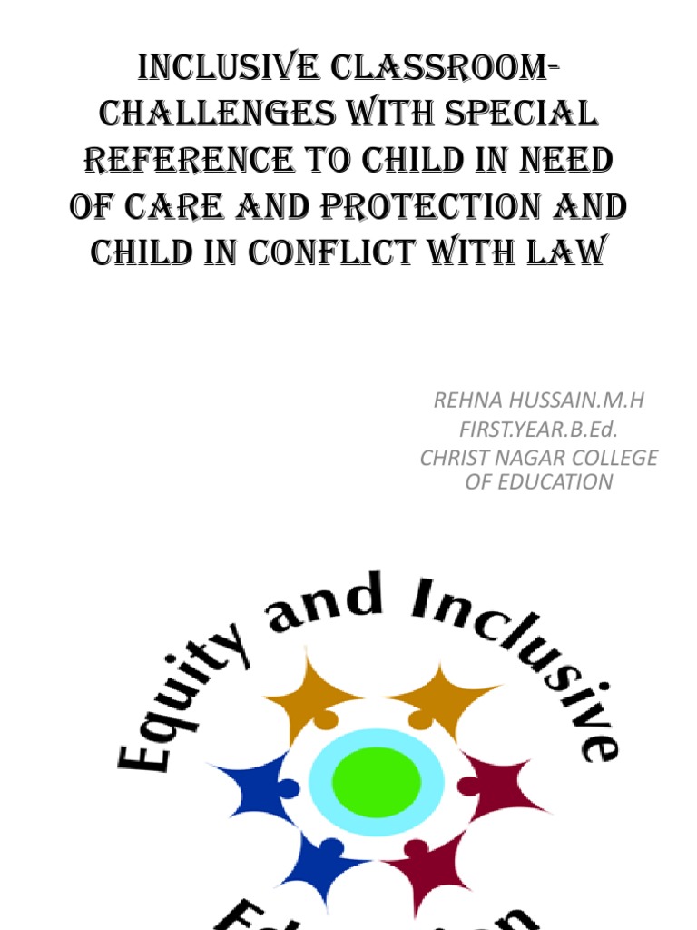 Inclusive Classroom-Challenges With Special Reference To Child in | PDF ...