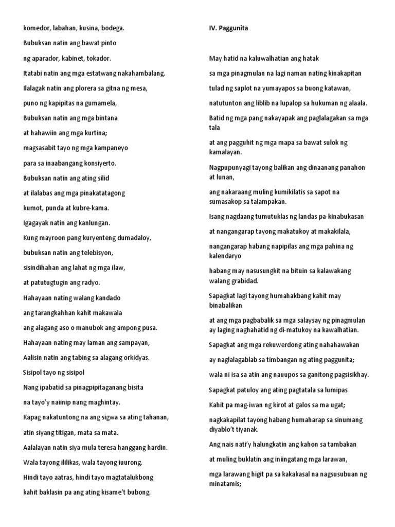 Tula Na Dugtungan | PDF