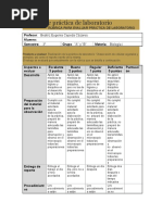 Rubrica de Autoevaluacion Clases de Cocina | PDF | Cocina ...
