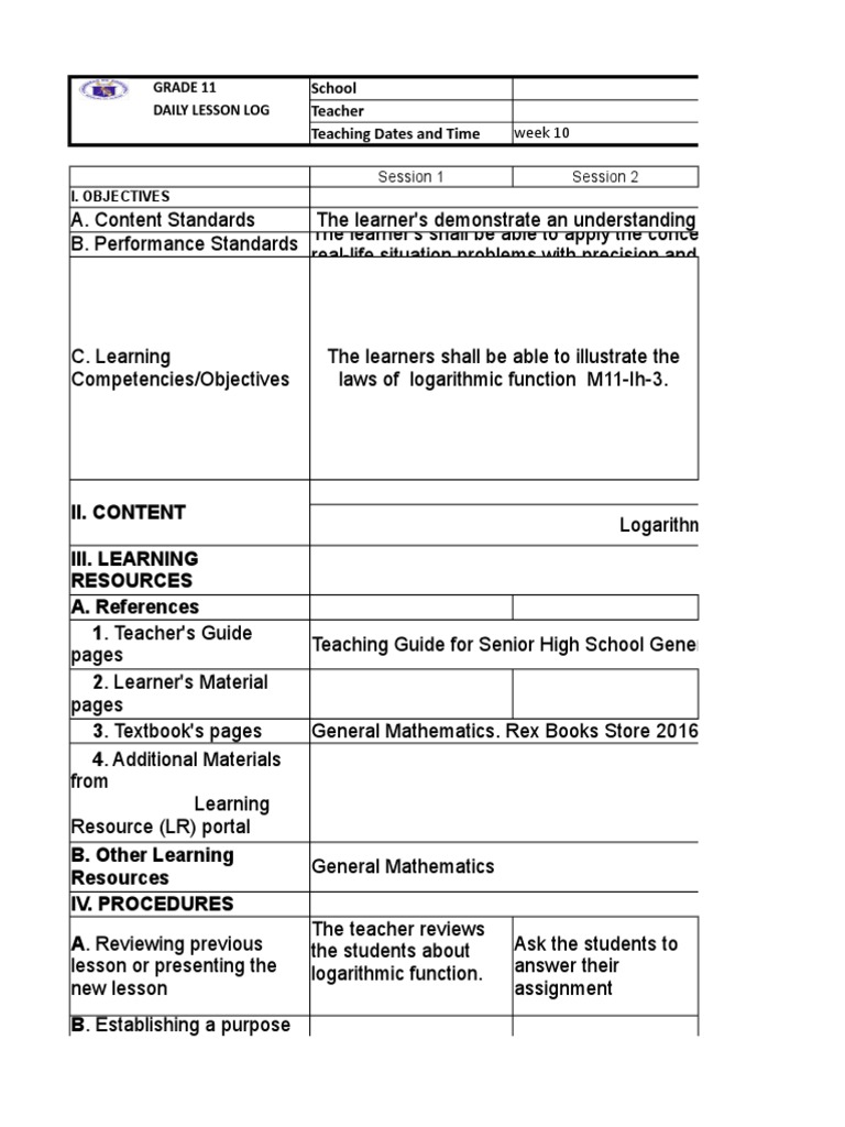 General Math DLL For SHS - (More DLL at Depedtambayanph - Blogspot.com ... General Math DLL For SHS - (More DLL at Depedtambayanph - Blogspot.com ...