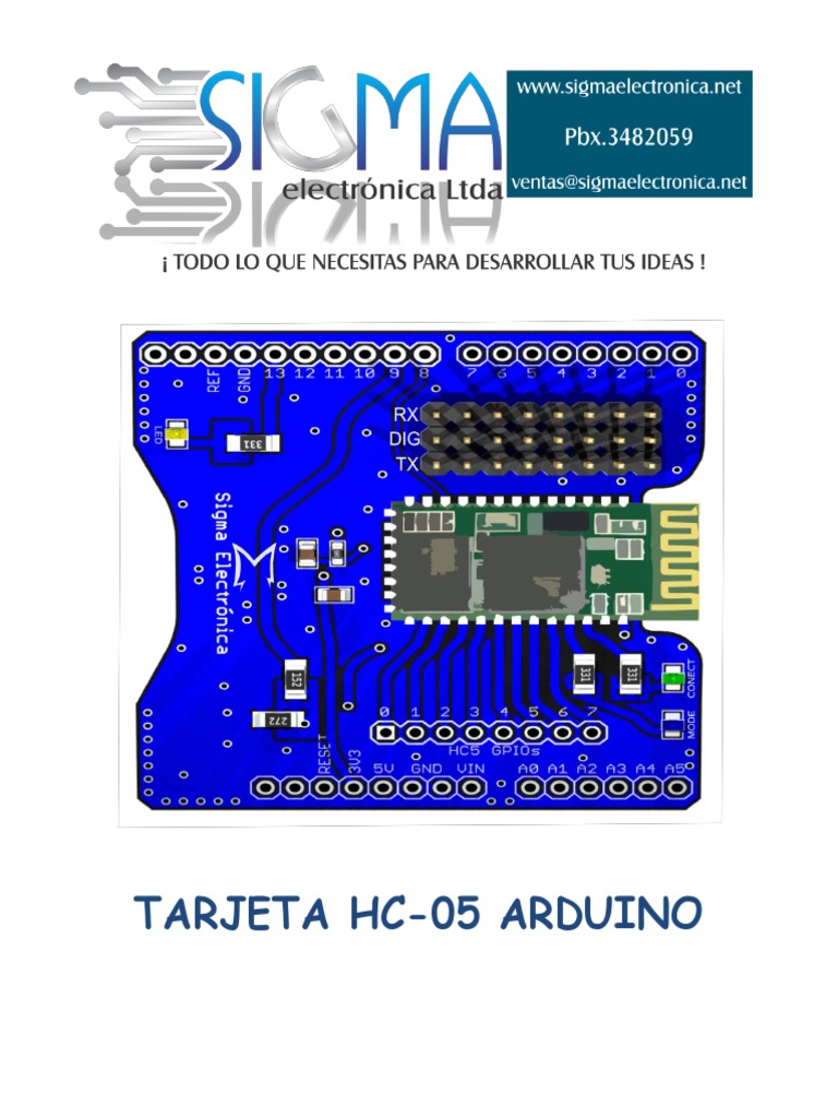 Tarjeta Arduino+hc05 PDF | PDF | Arduino | Bluetooth